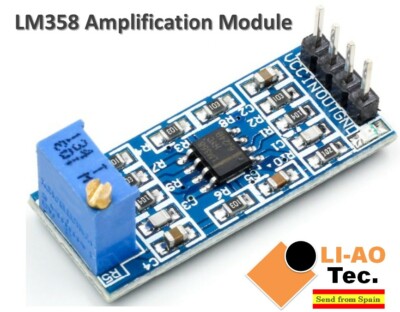 LM358 100 Times Gain Amplification Module Operational Amplifier Module ...