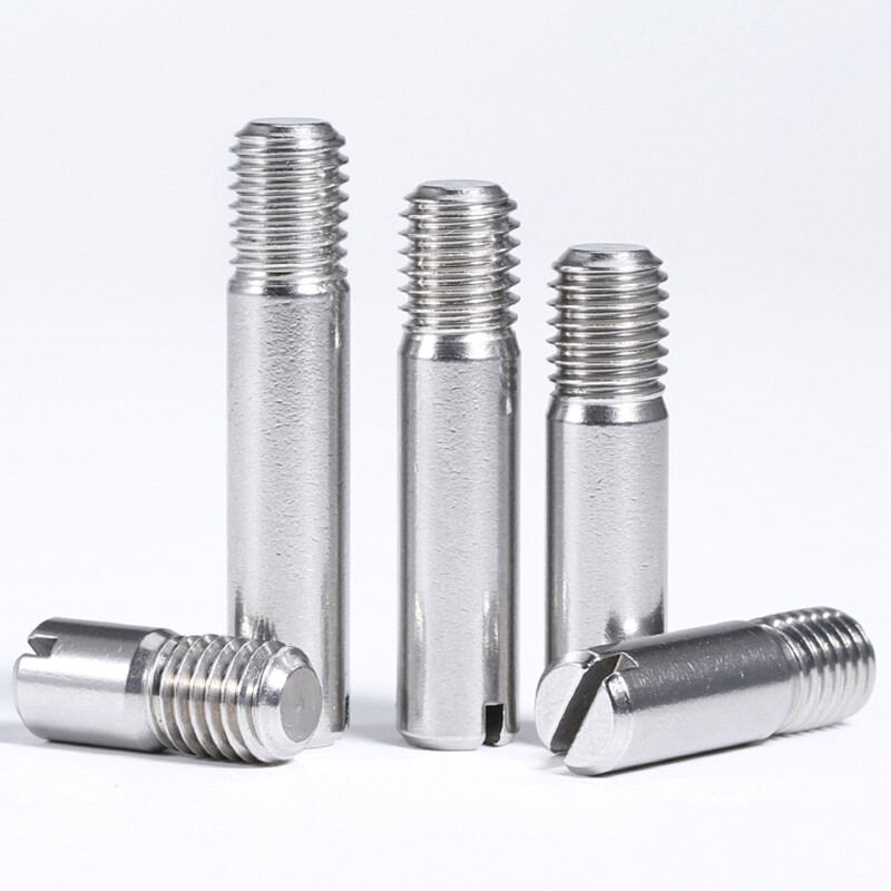 Slotted Dowel Pins with External Thread A2(304) Stainless Steel M5 M6 ...