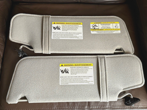 2007-2011 Ford Ranger Sun Visors Sun Shade Sunvisor Pair OEM LIGHT GRAY ...
