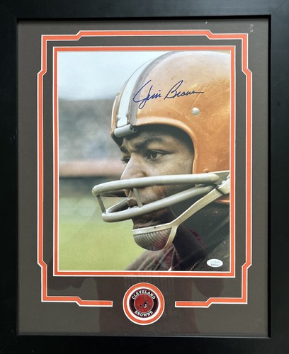 Jim Brown Signed Autographed 11x14 Framed Photo JSA Witness COA ...