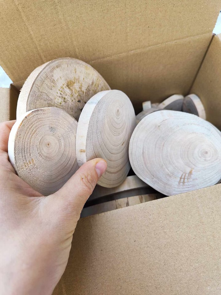 Wooden Slices LOCAL Wood CRAFTS 2-23cm Log Discs Round Wedding Rustic ...
