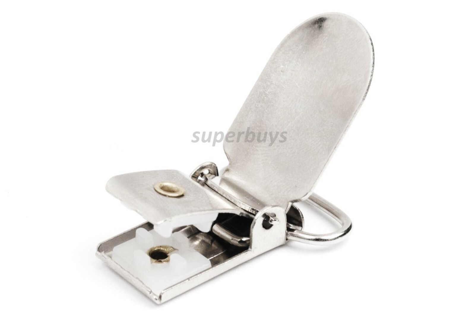 5pcs Metal Suspender Plastic Teeth Lead Free Oral Teething Ring Clips ...