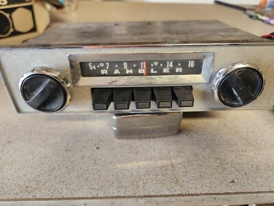 1962 AMC ?? Rambler AM RADIO & Dash Trim Bezel & Knobs Classic ...