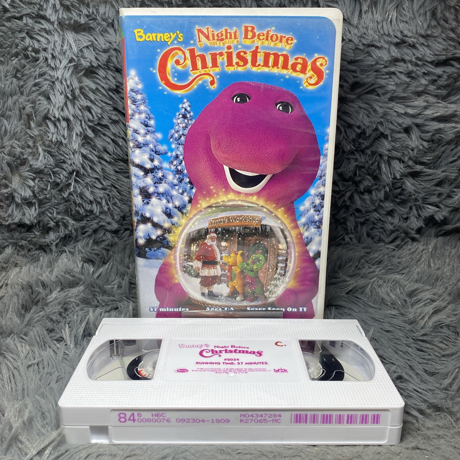 Barneys Night Before Christmas VHS 1999 Clamshell Kid's Movie Classic ...