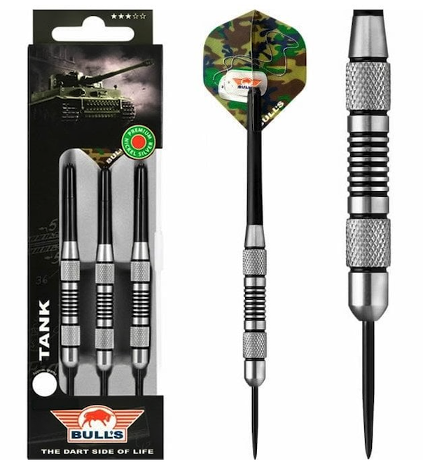 Bulls Tank Darts Set Steel Tip 20g 21g 22g 23g grams Nickel | eBay