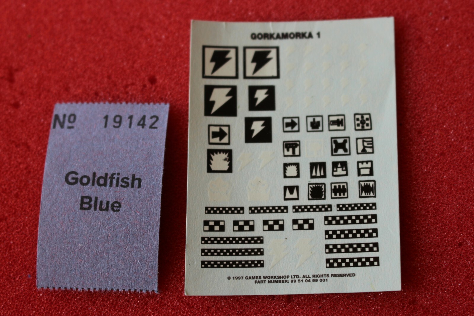 Games Workshop Warhammer 40k Gorkamorka Transfers Sheet 1 Decals New ...