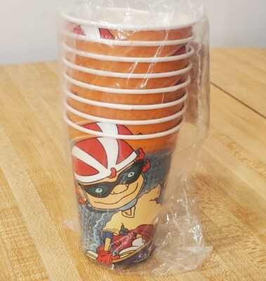 Rocket Power Party Cups 8 Count New 9 oz Vintage 90's RocketPower Paper ...