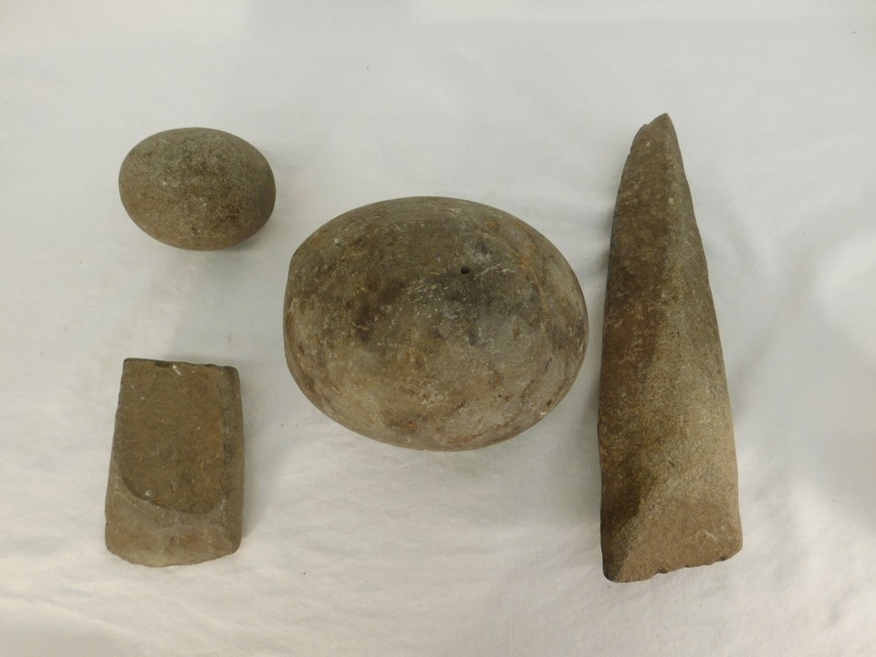 NATIVE AMERICAN ARTIFACTS STONE CHOPPER HATCHET TOOLS CELILIO FALLS ...