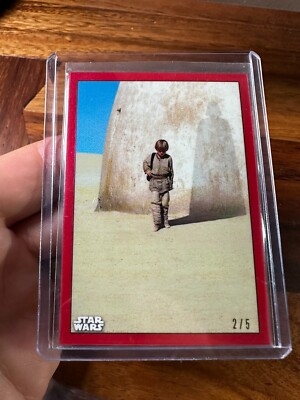 2019 Star Wars Topps Chrome Legacy Phantom Menace Teaser Poster Red /5 ...