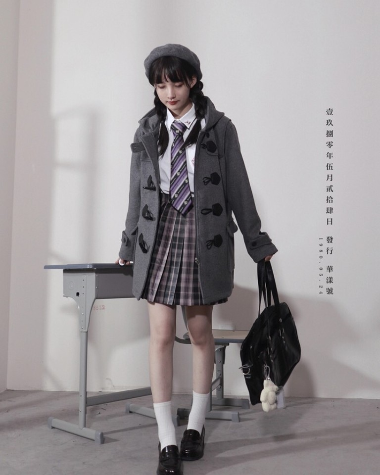 Japanese Winter Sweet Kawaii Japanese Wool long Overcoat women jk Coat ...