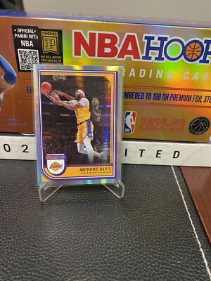 2022-23 NBA Hoops ANTHONY DAVIS Exclusive Premium Foil /199 LIMITED SP ...