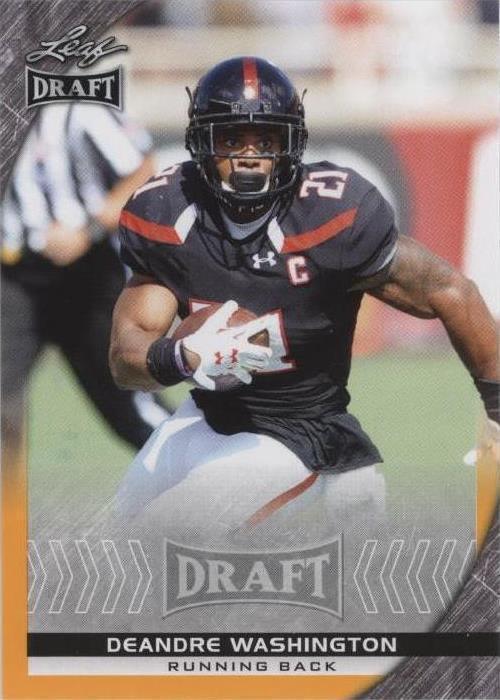 2016 Leaf Draft - DeAndre Washington #24 Gold (RC) for sale online | eBay