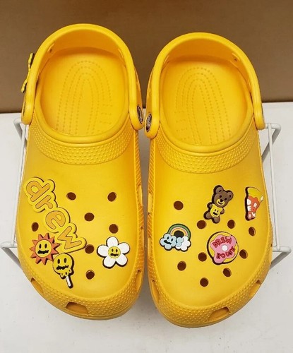 Crocs Justin Bieber Drew With Jibbitz Limited Edition Yellow Size W8/M6 ...