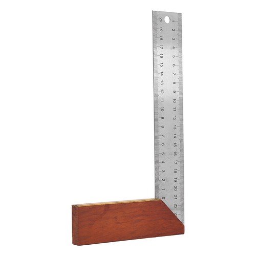 250mm Right Angle Ruler Multi Function Mahogany Thickened Measuring ...