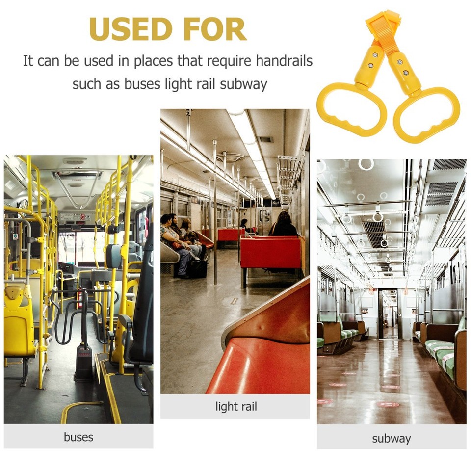 2 Pcs Car Exterior Decoration Accessory Bus Handle for Subway Nylon ...