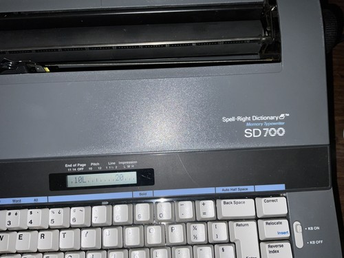 VTG Smith Corona SD700 Spell Right Dictionary Memory Elec Typewriter ...