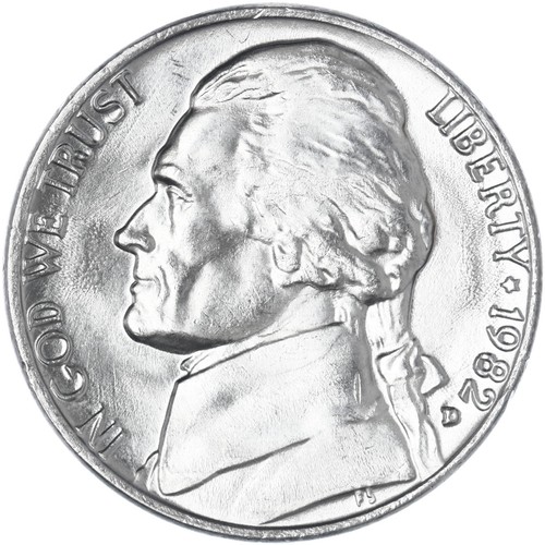 1982 D Jefferson Nickel Gem BU US Coin See Pics D500 | eBay