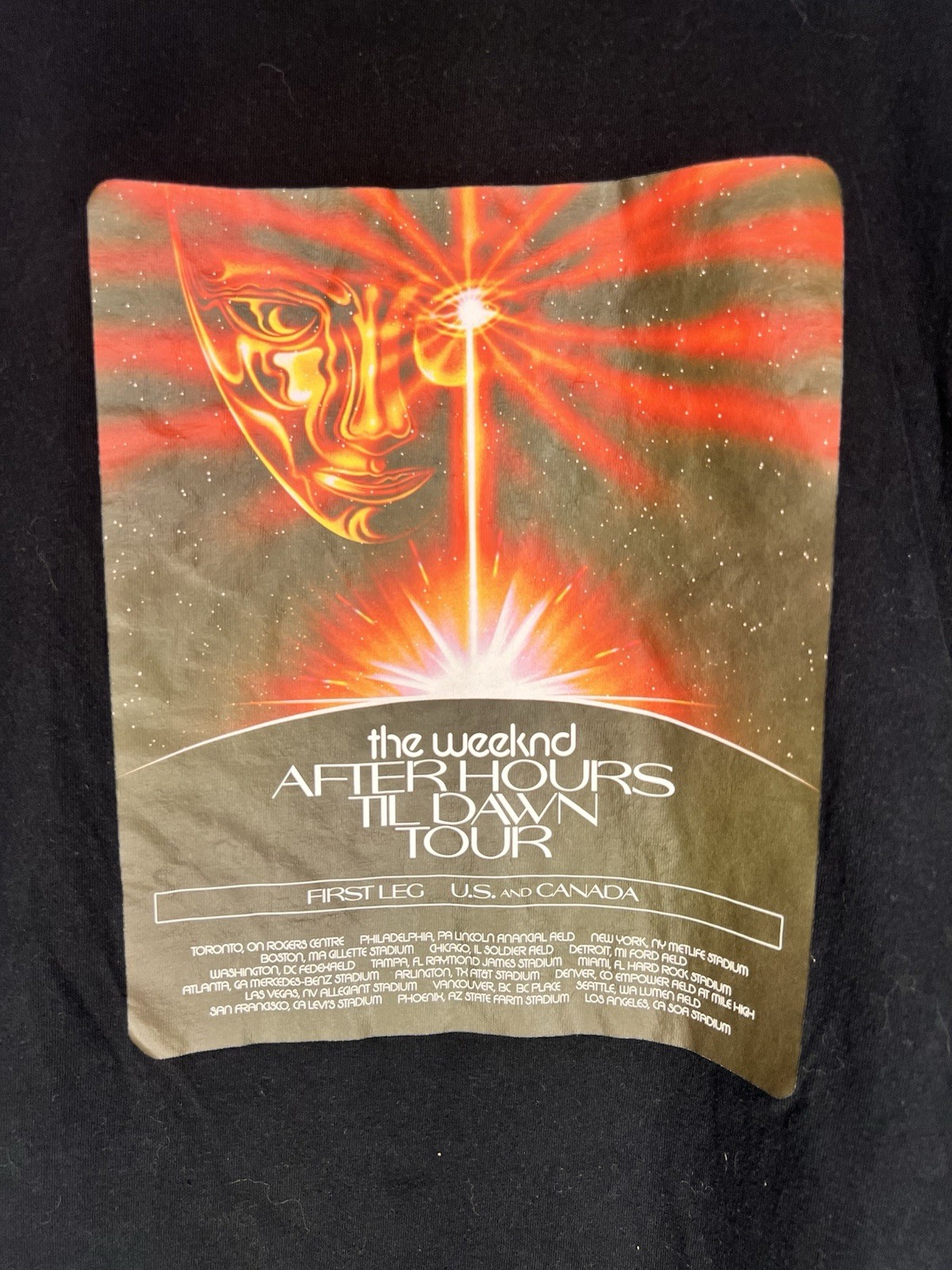 The Weeknd After Hours Til Dawn Tour T-Shirt Large – … - Gem