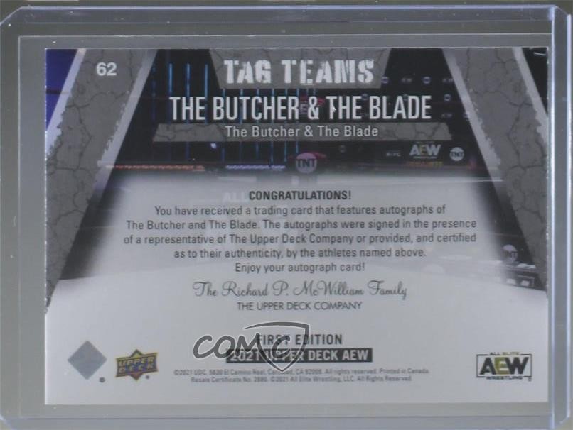 2021 AEW All Elite Wrestling Pyro /25 The Butcher Blade RPA Rookie ...