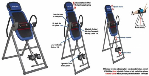 Innova ITM4800 Advanced Heat and Massage Therapeutic Inversion Table | eBay