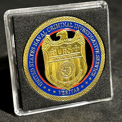 US NAVY NCIS Challenge Coin CRIMINAL INVESTIGATION SERVICE NCIS 2X2 ...