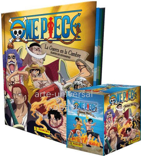HARDCOVER ALBUM + BOX stickers & cards ONE PIECE Panini Sticker ...