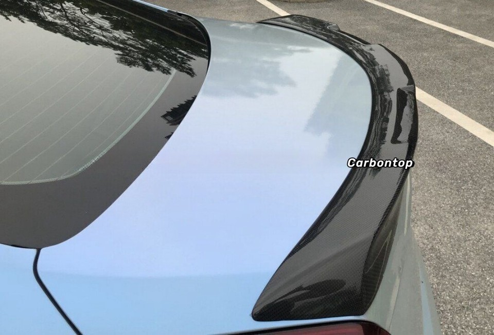 For Cadillac CT6 16-18 Real Carbon Fiber Rear Trunk Lid Spoiler Wing ...