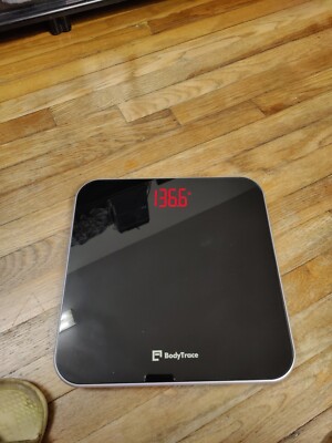 Body Trace BT005 Black Digital Weight Scale Noom Fitness 180kg Capacity ...