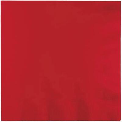 Classic Red Paper Lunch Napkins Birthday Party Tableware 50 Per Package ...