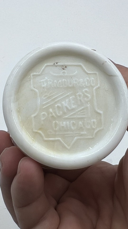 Old Chicago Armour and Company Packers Antique 2.5" Tall Small Milk ...