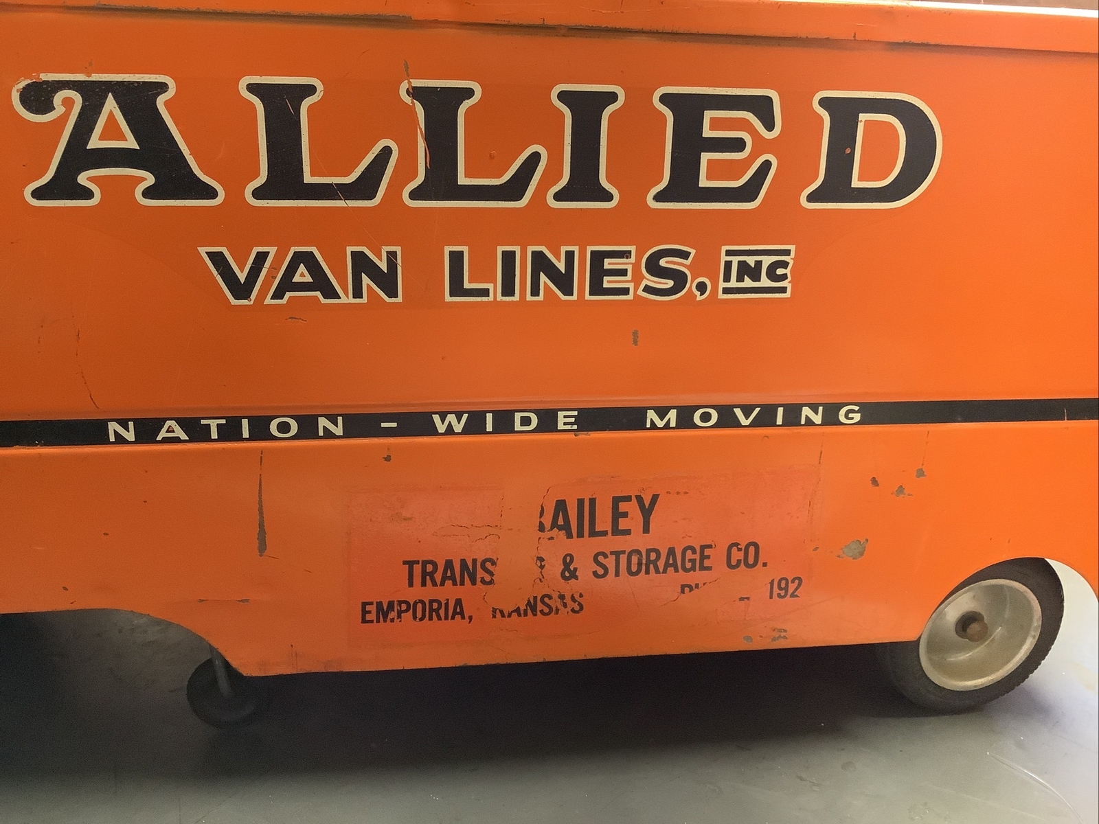 RARE 1949-52 Personalized Tonka Steel Allied Van Lines Semi Truck ...