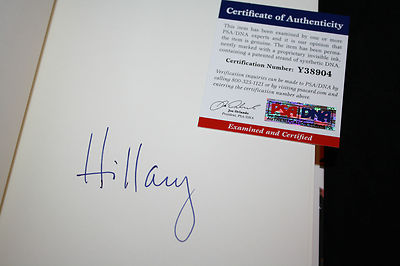 Hillary Rodham Clinton signed book First Edition Hard Cover, PSA/DNA ...