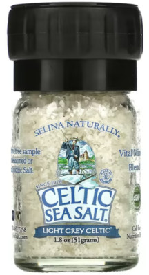 Selina Naturally - Celtic Sea Salt Light Grey - Aus Stock - Grinder 1.8 ...