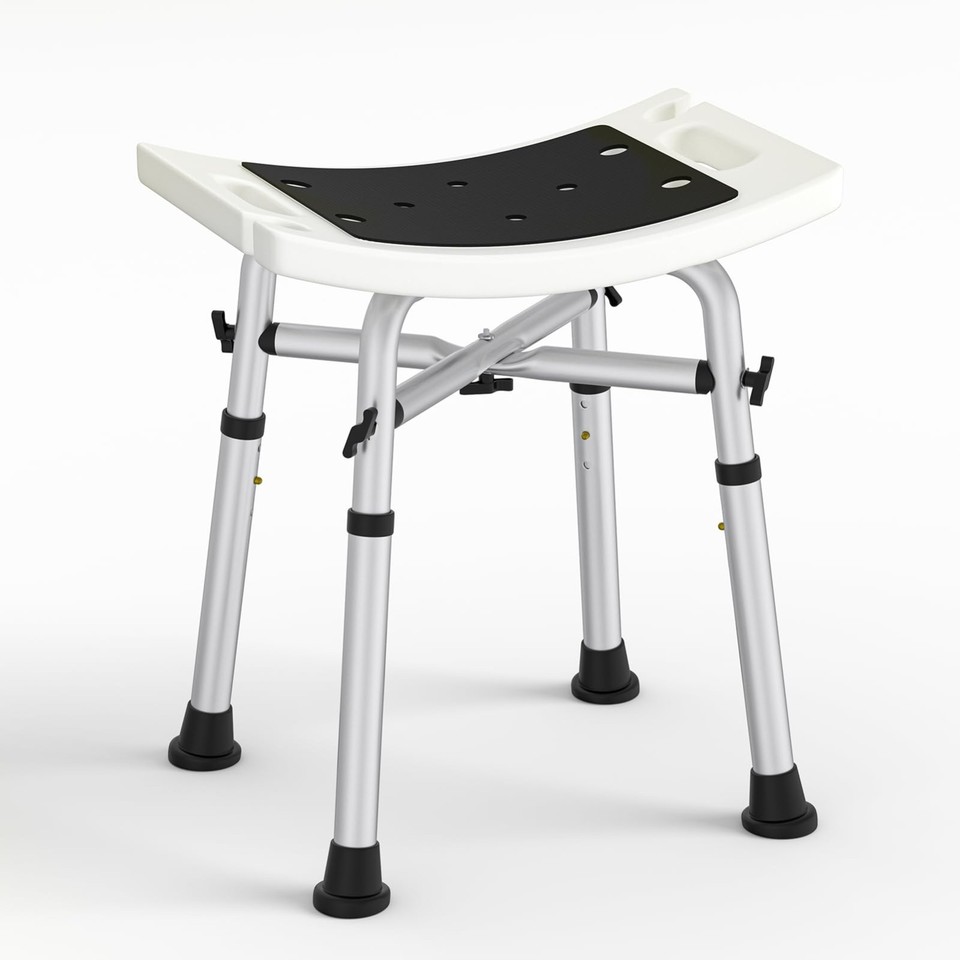 WAYES Adjustable Medical Shower Chair Bath Tub Seat Bench Stool, Max ...