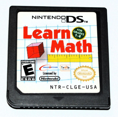 LEARN MATH: GRADE SCHOOL MATH FOR GRADES 1-4 NINTENDO DS GAME 3DS 2DS ...