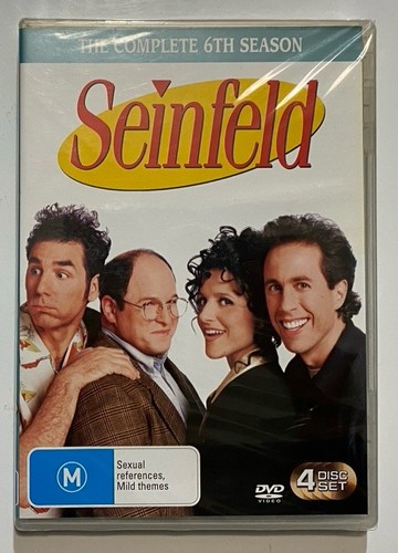 Seinfeld DVD Season 6 TV Show Series Region 4 PAL Comedy Sitcom Jerry ...
