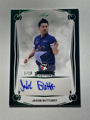 JAKOB BUTTURFF 2023 Leaf PBA Premier Green AUTO Autograph 1/10 | eBay