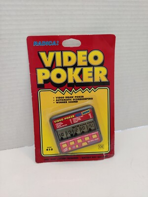 Radica Video Poker 410 Electronic Handheld Game Brand New Vintage | eBay