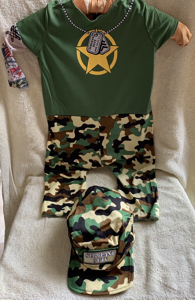 PRIVATE DUTY Sergeant Infant (18-24 Mo.) 2-Piece Baby Costume Jumpsuit ...