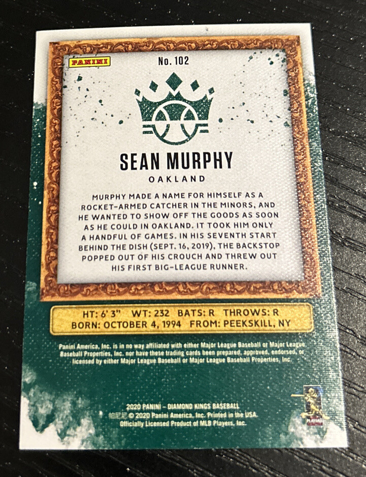 2020 Panini Diamond Kings Sean Murphy Rookie | eBay