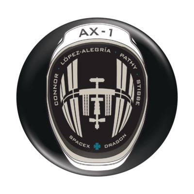Spacex Axiom Space AX-1 Mission Patch Button Badge 58mm (2.25") | eBay