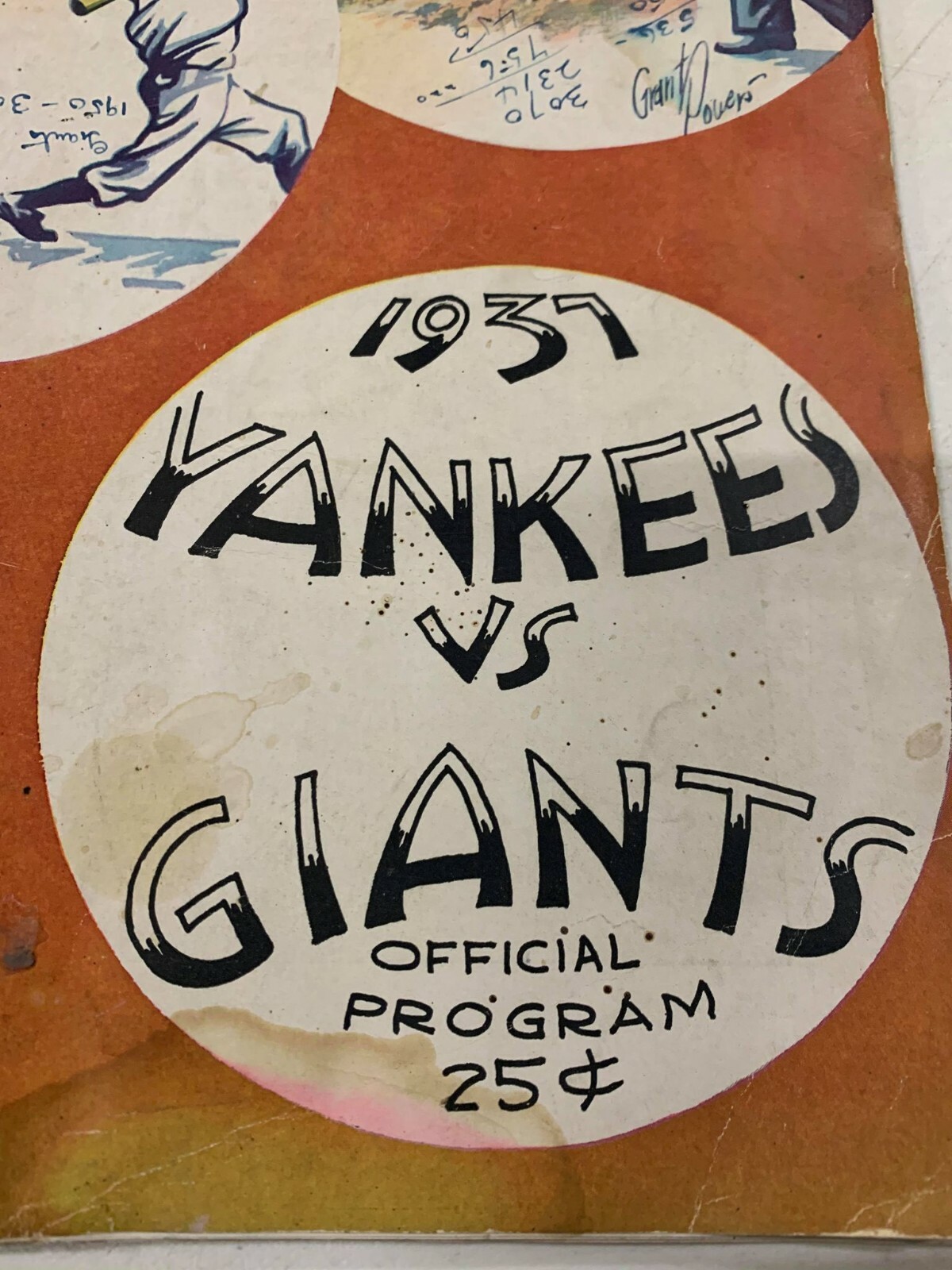 RARE Vintage Original 1937 World Series Program New York Yankees NY ...