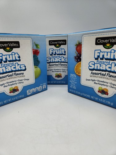 Clover Valley Fruit Flavored Snacks - 18 Pouches - 3 boxes of 6 in the ...
