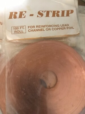 Copper Restrip Reinforcement for Stained Glass - 100' Rebar | eBay