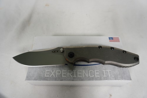 ZT 0562Ti Zero Tolerance Rick Hinderer 20CV 3.5" Folding Knife Titanium ...