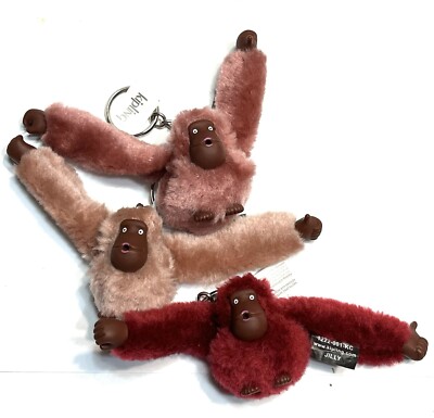 NWOT 3 (three) KIPLING 2” Monkeys Key Chain Ring Bag Charm Fob (F) | eBay