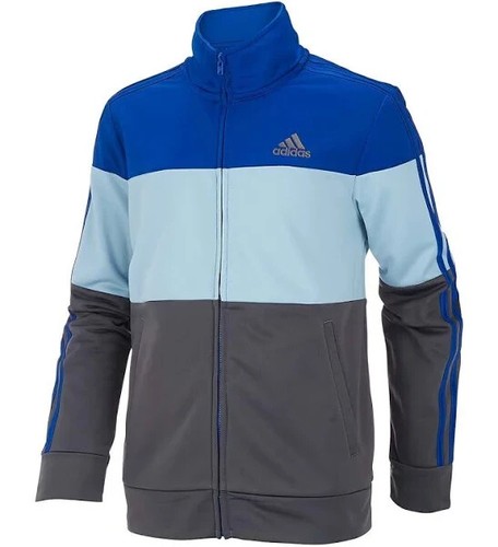 Adidas Colorblock Jacket AP5451 Boy's X-Large Blue, Grey | eBay