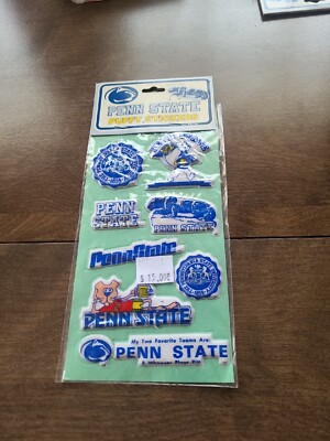 Nice Vintage Penn State PSU 9 Pack Puffy Stickers. NIP | eBay