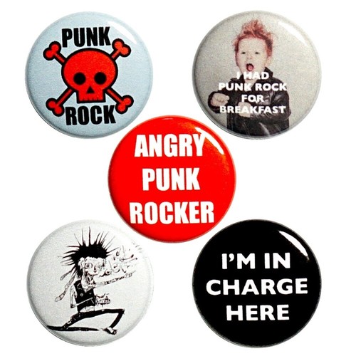 Vintage 80s 90s Style Pin Buttons Lot of Sarcastic Punk Rock Buttons 1 ...