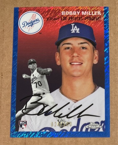 2023 Topps Chrome Platinum Anniversary - Bobby Miller #26 Blue Shimmer ...